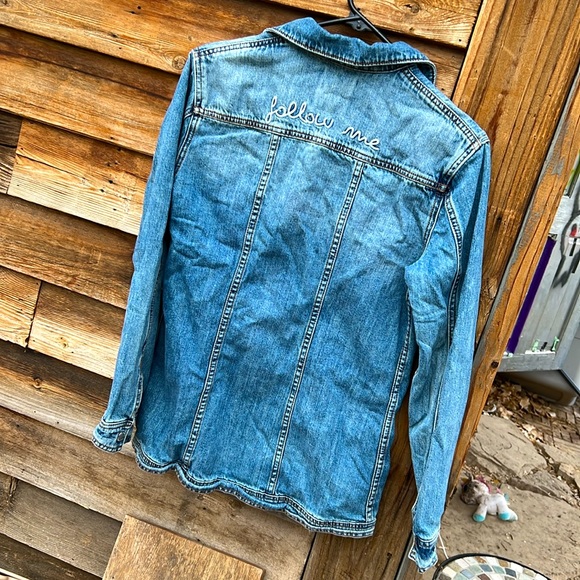 Avec Les Filles | Jackets & Coats | Avec Les Filles Denim Jacket Follow ...